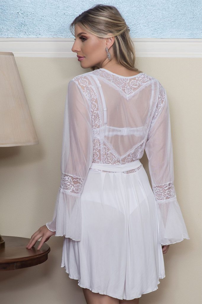 Robe em tule e renda 02944 - Pura Ousadia